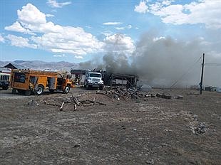 Fire destroys residence off Herschell Road | Great Basin Sun