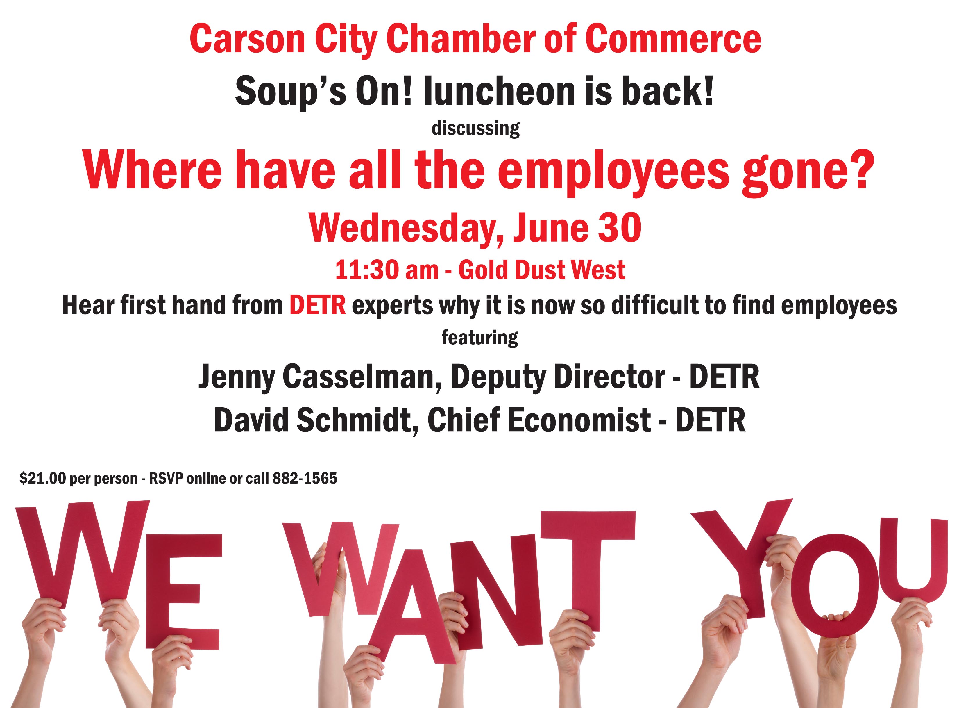 Carson City Chamber hosts lunch focused on finding employees | Carson City’s Trusted News Source ...