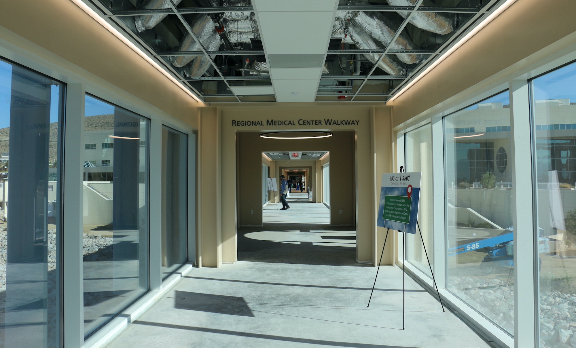 New walkway bridges Carson Tahoe Health's two main buildings | Serving ...