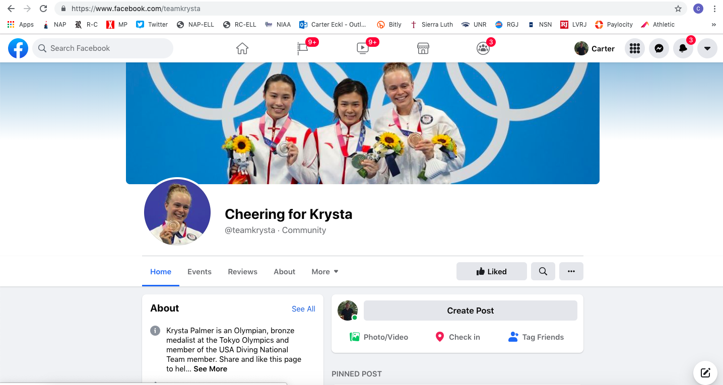 Cheering for Krysta from afar | Carson City’s Trusted News Source Since ...