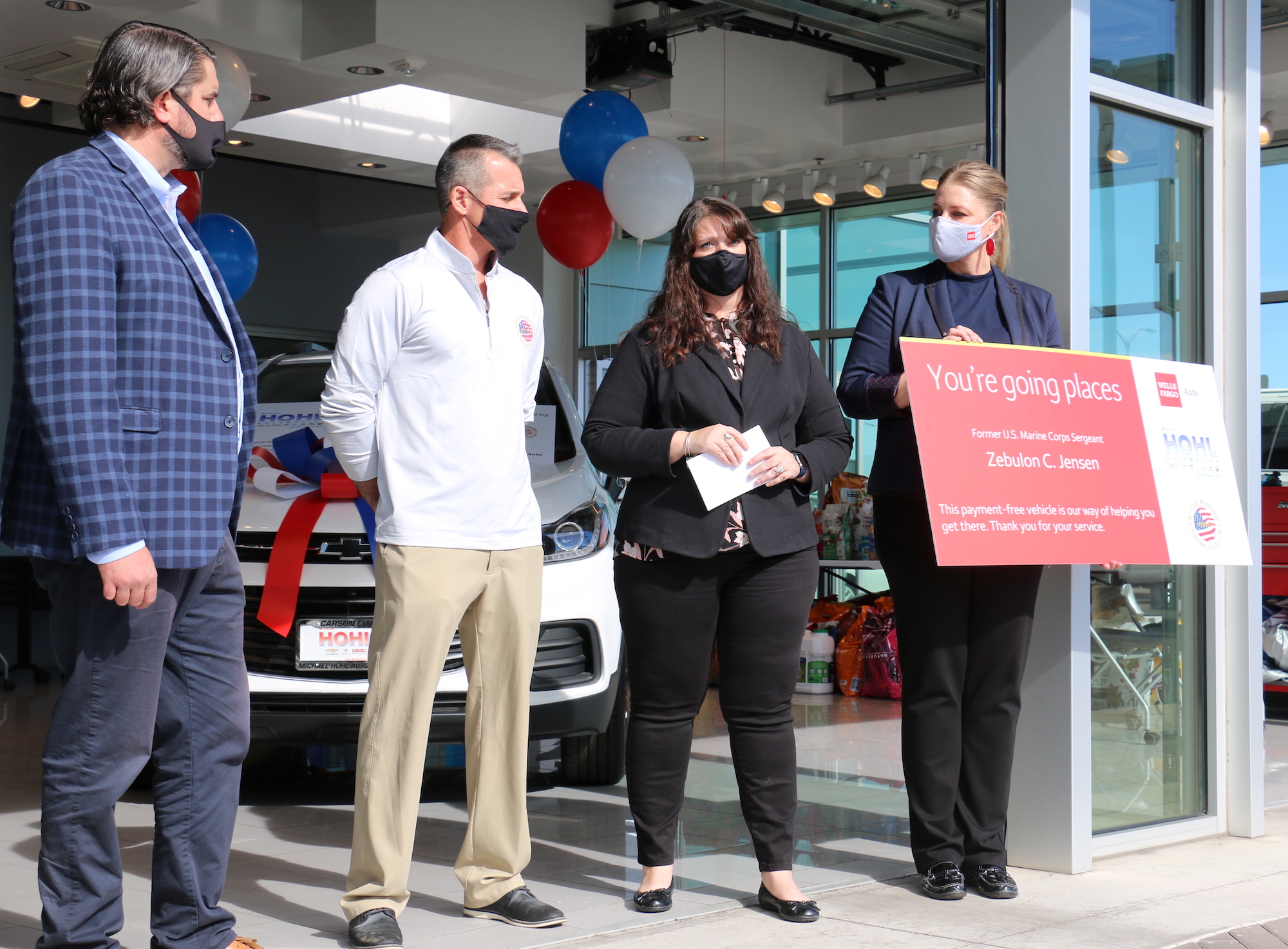 Wells Fargo, Michael Hohl Automotive donate new car to Reno veteran ...