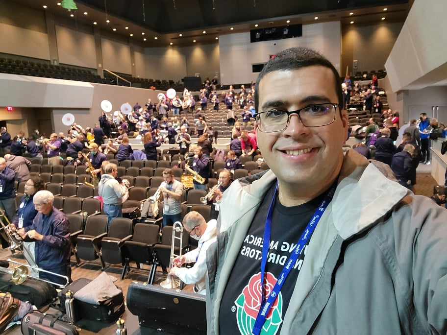 Photos: CHS teacher Jacques performs with band directors in Pasadena ...