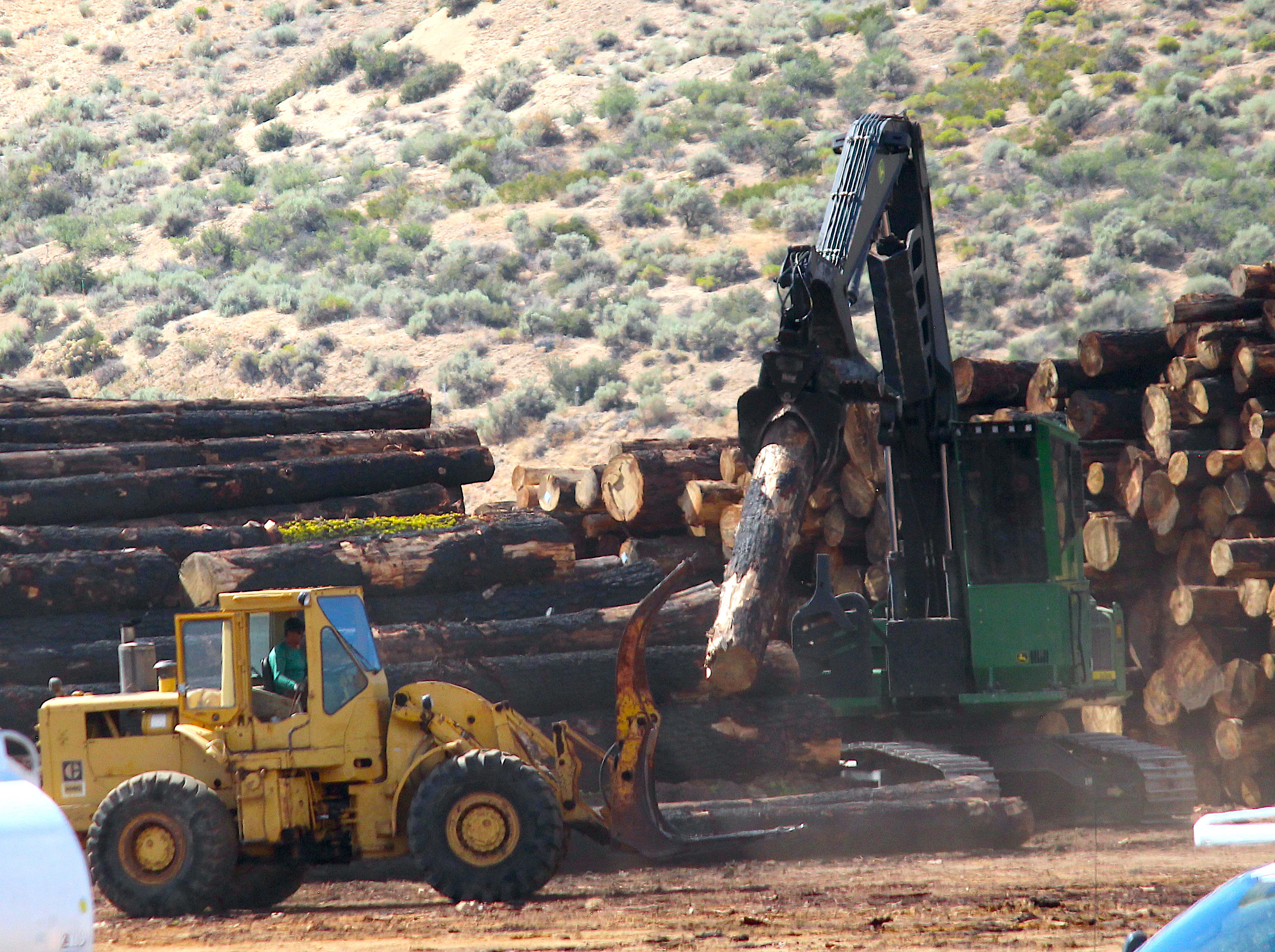 Caldor Fire logs arrive at Clear Creek mill site | Serving Minden ...