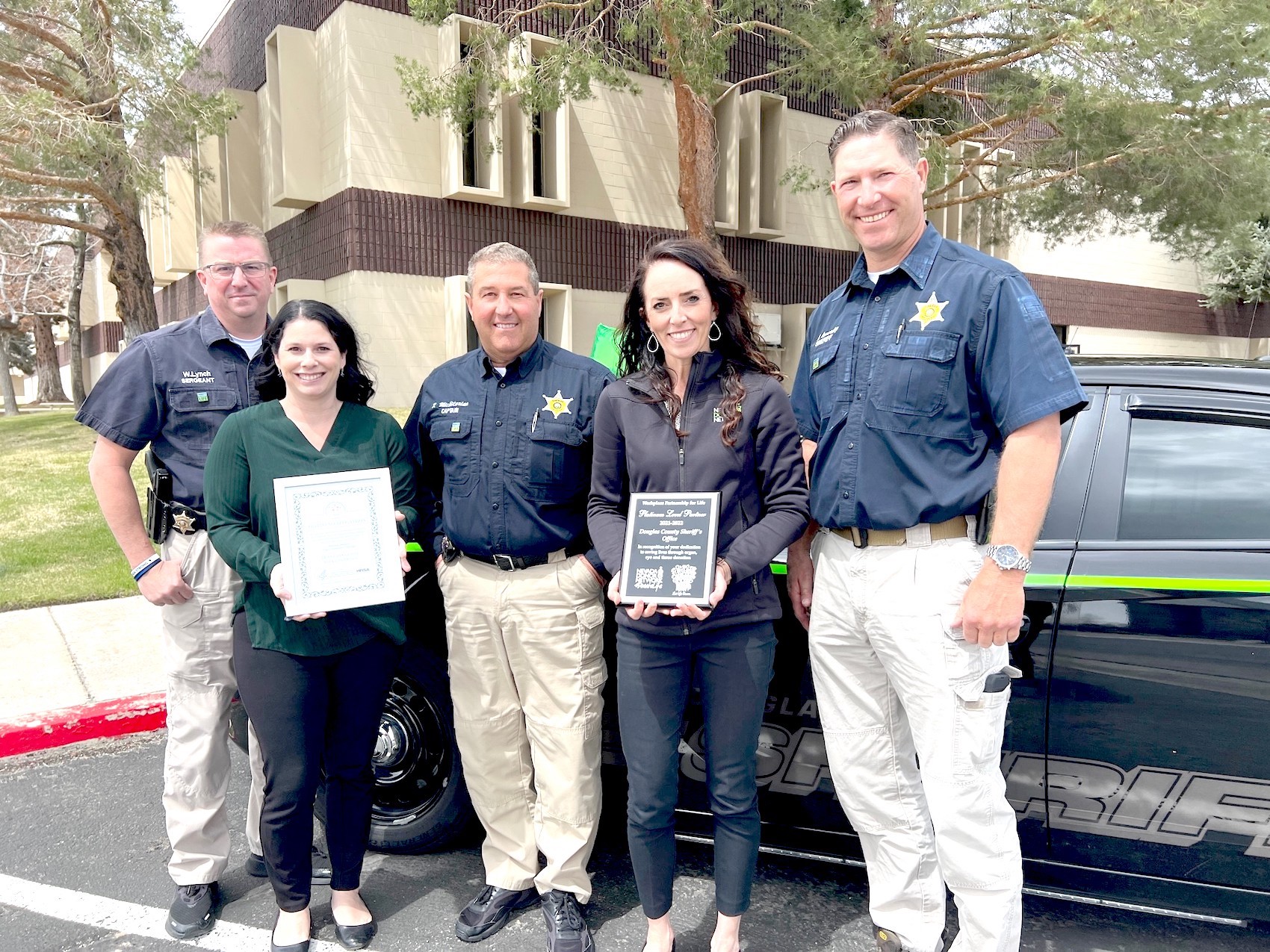 Sheriff’s Office recognized for organ donor message | Serving Minden-Gardnerville and Carson Valley