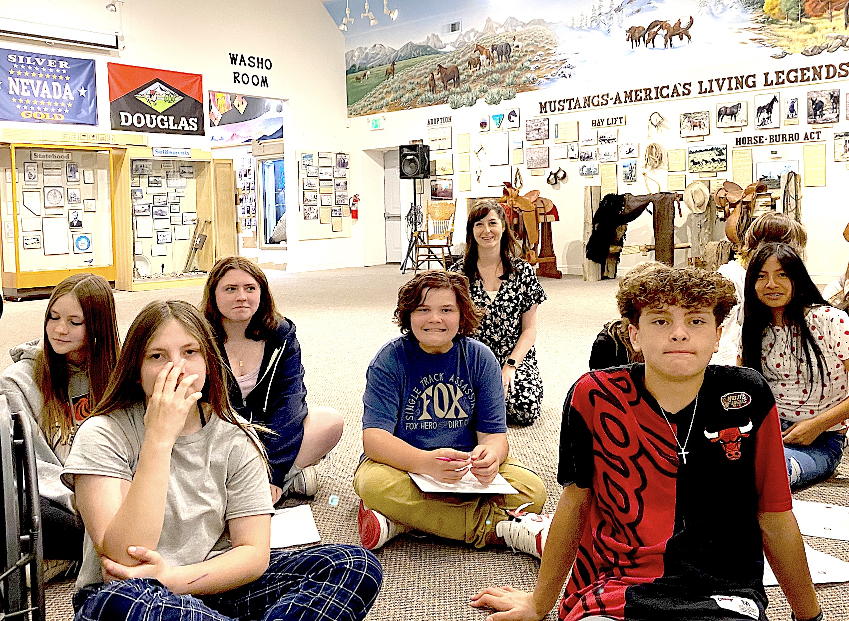 Eighth-graders visit Carson Valley Museum | Serving Minden-Gardnerville ...