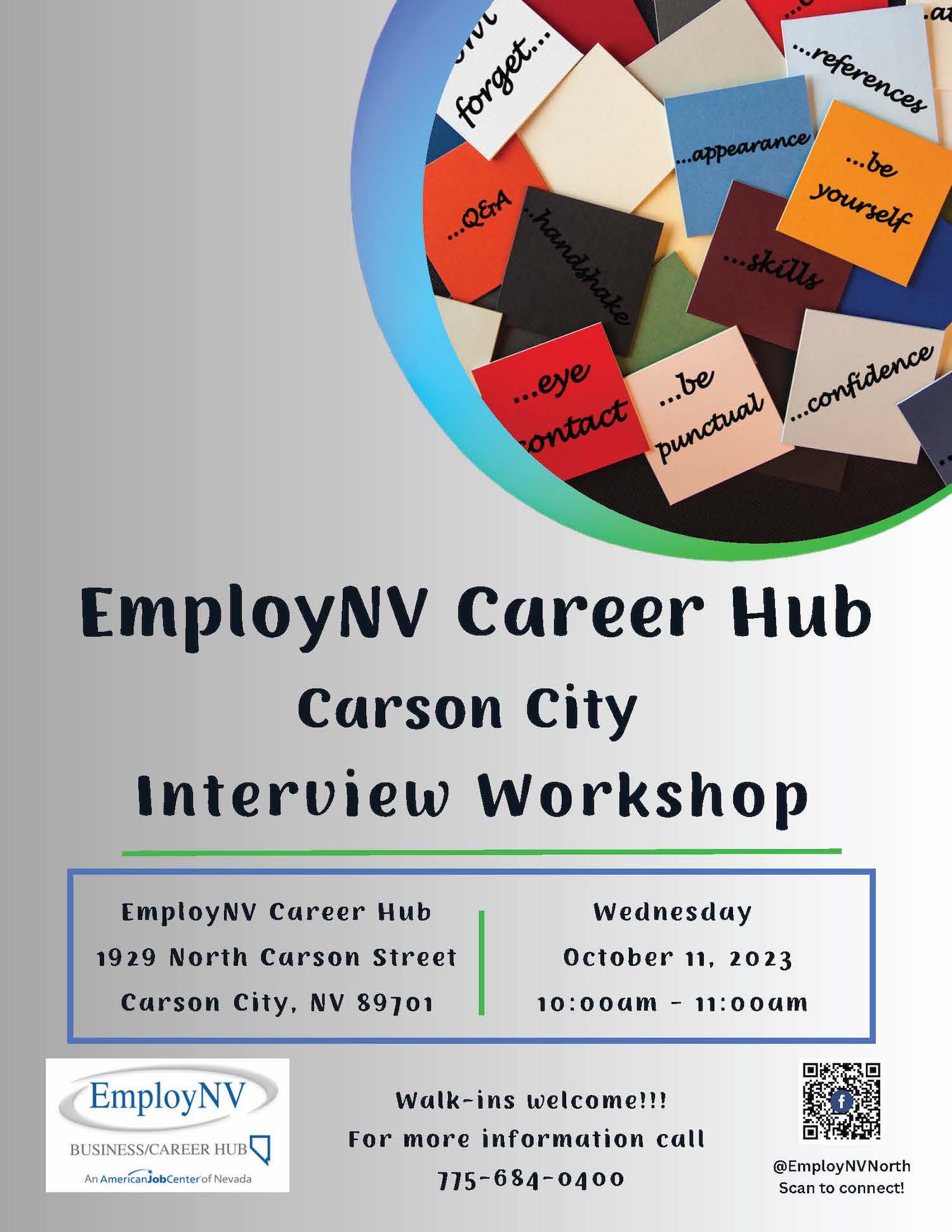 Interview workshop offered Wednesday in Carson City | Carson City’s Trusted News Source Since 1865