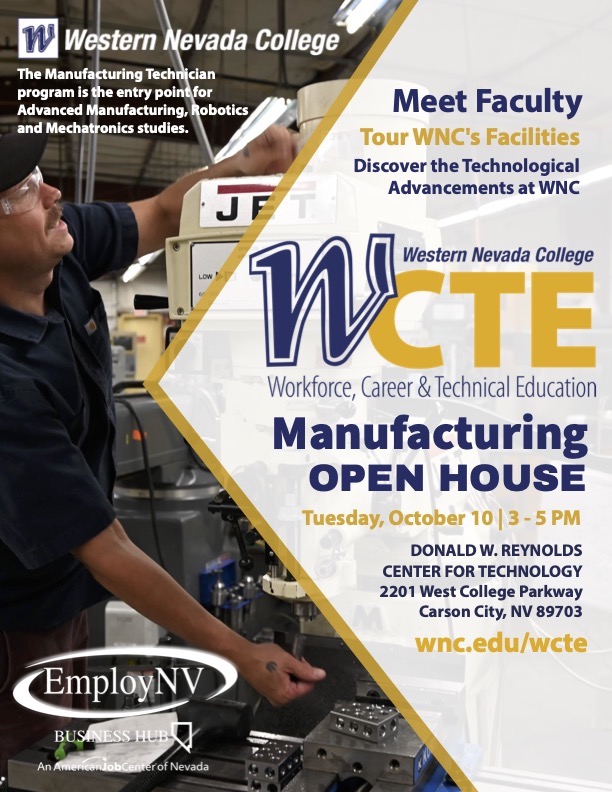 WNC to showcase manufacturing programs Tuesday | Carson City’s Trusted ...