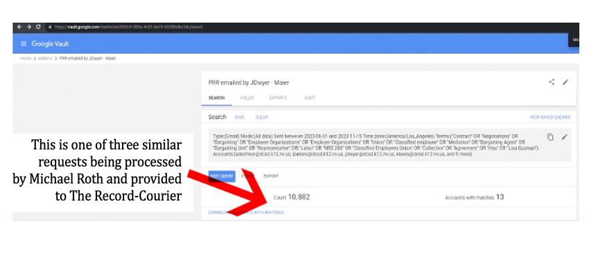 School board majority backer defends large records request | Serving ...