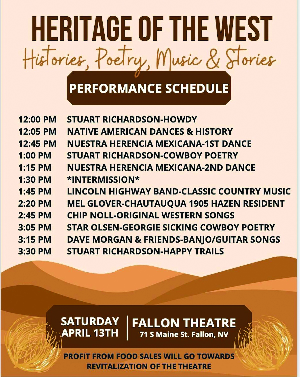 Fallon Theatre's special events include Heritage of the West | Carson ...