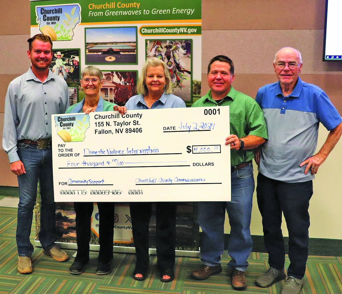 Churchill County funds Domestic Violence Intervention Fallon | Carson ...