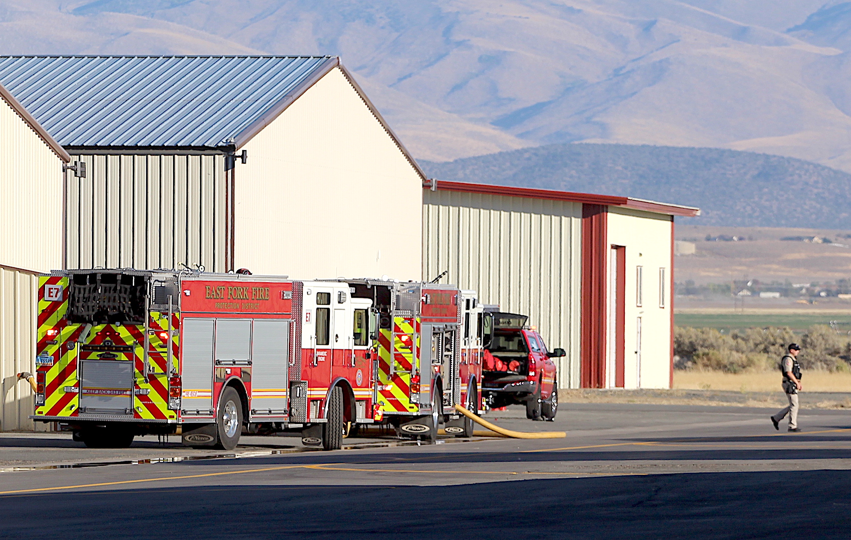 Firefighters respond to airport for hangar blaze | Serving Minden ...