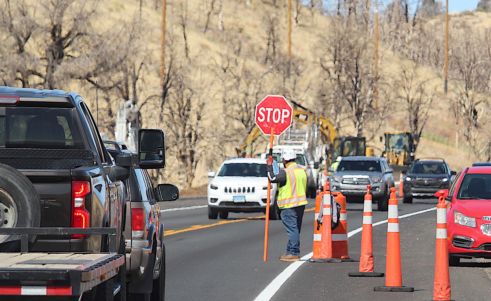 Single lane closures start today on 395 in Pine Nuts | Serving Minden ...