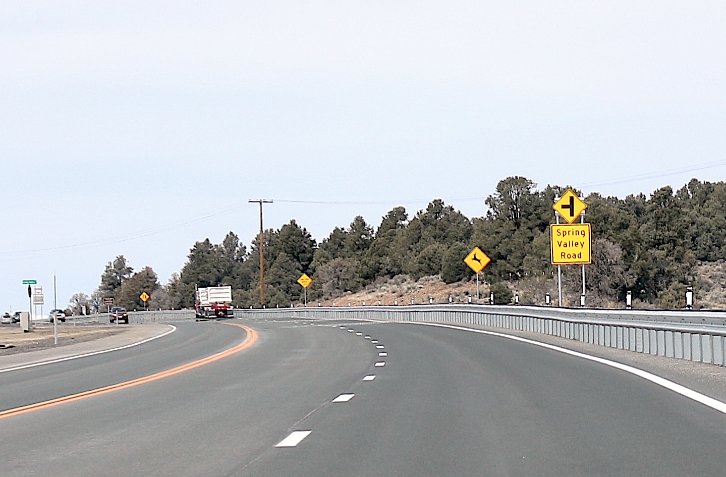 Resident concerned extended passing lane on Highway 395 poses a hazard ...