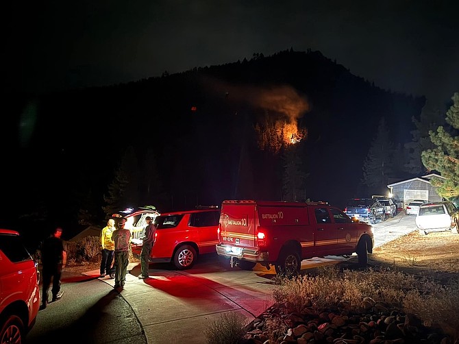 CCFD: Lightning sparks fire up Old Clear Creek Road | Carson City’s ...