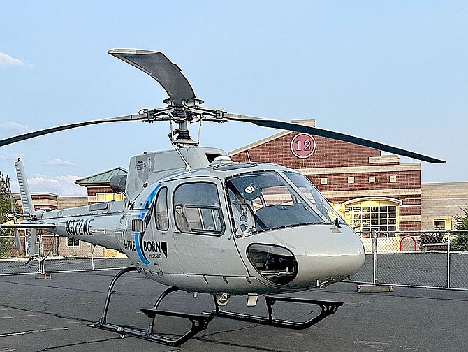 Helicopter takes up station in Sunridge | Serving Minden-Gardnerville ...