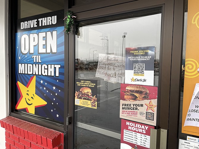 Fire temporarily closes Carson City Carl’s Jr. | Carson City’s Trusted ...