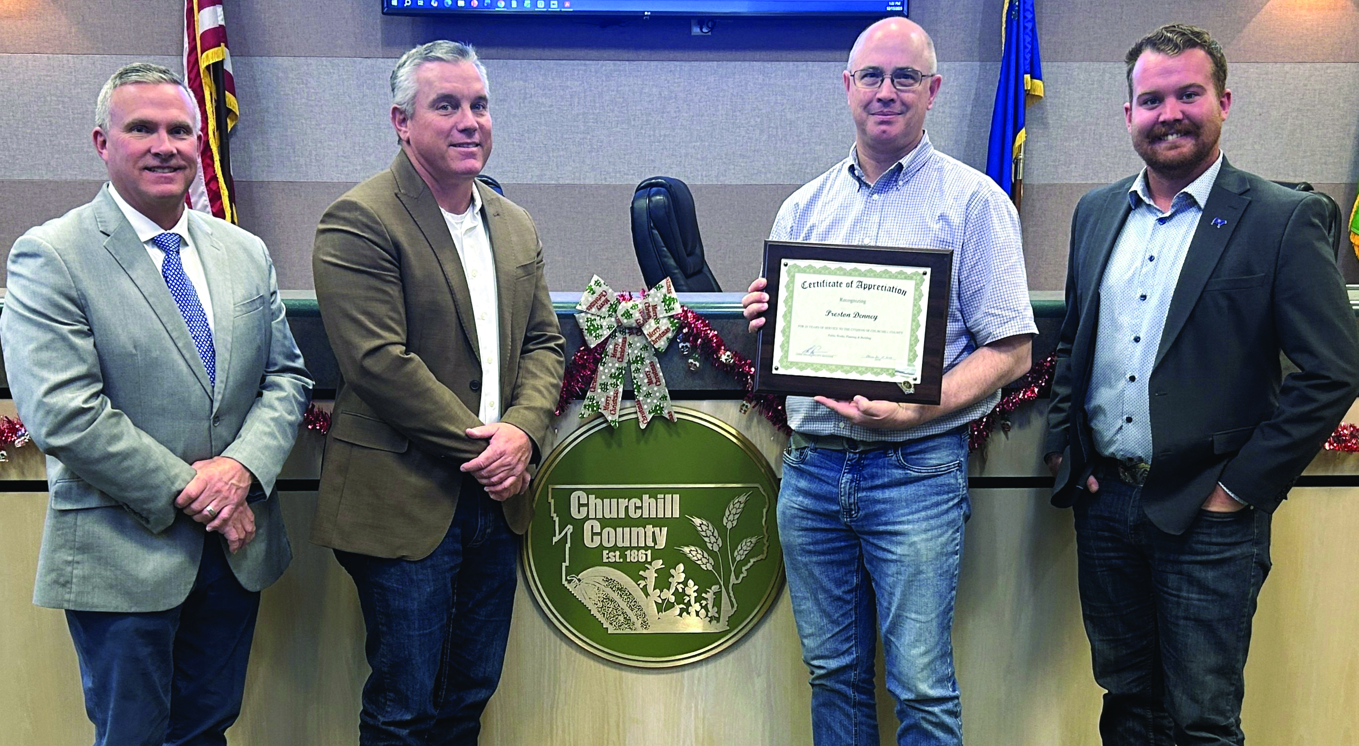 Churchill County recognizes employees for service | Carson City’s ...