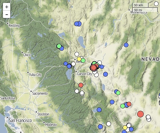 Update: Minor damage reported in Fallon from series of earthquakes ...