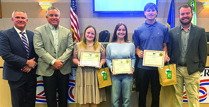 County commissioners present 2026 Regan scholarships | Carson City’s ...