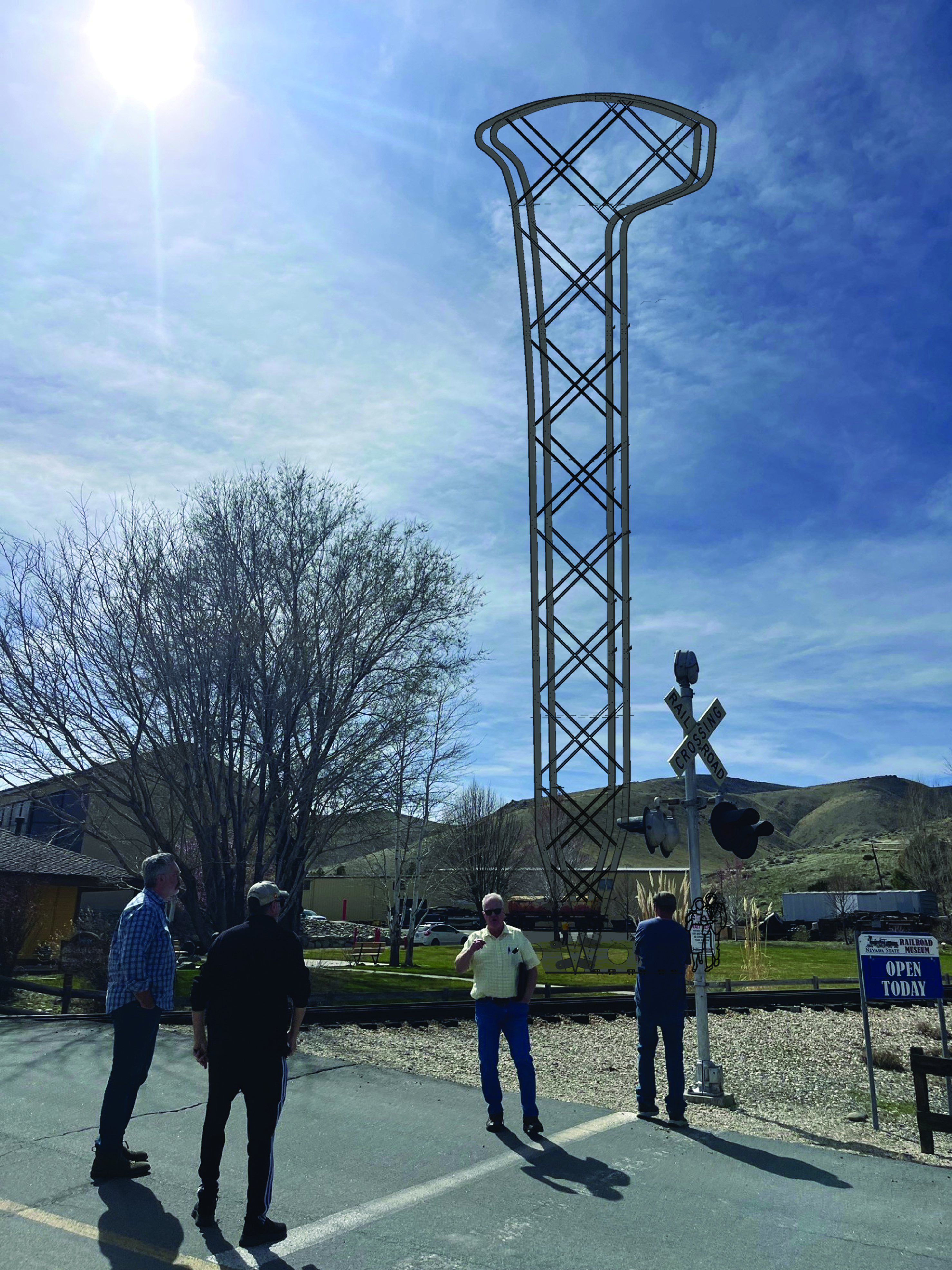 Railroad spike sculptures to mark cultural region | Serving Northern Nevada