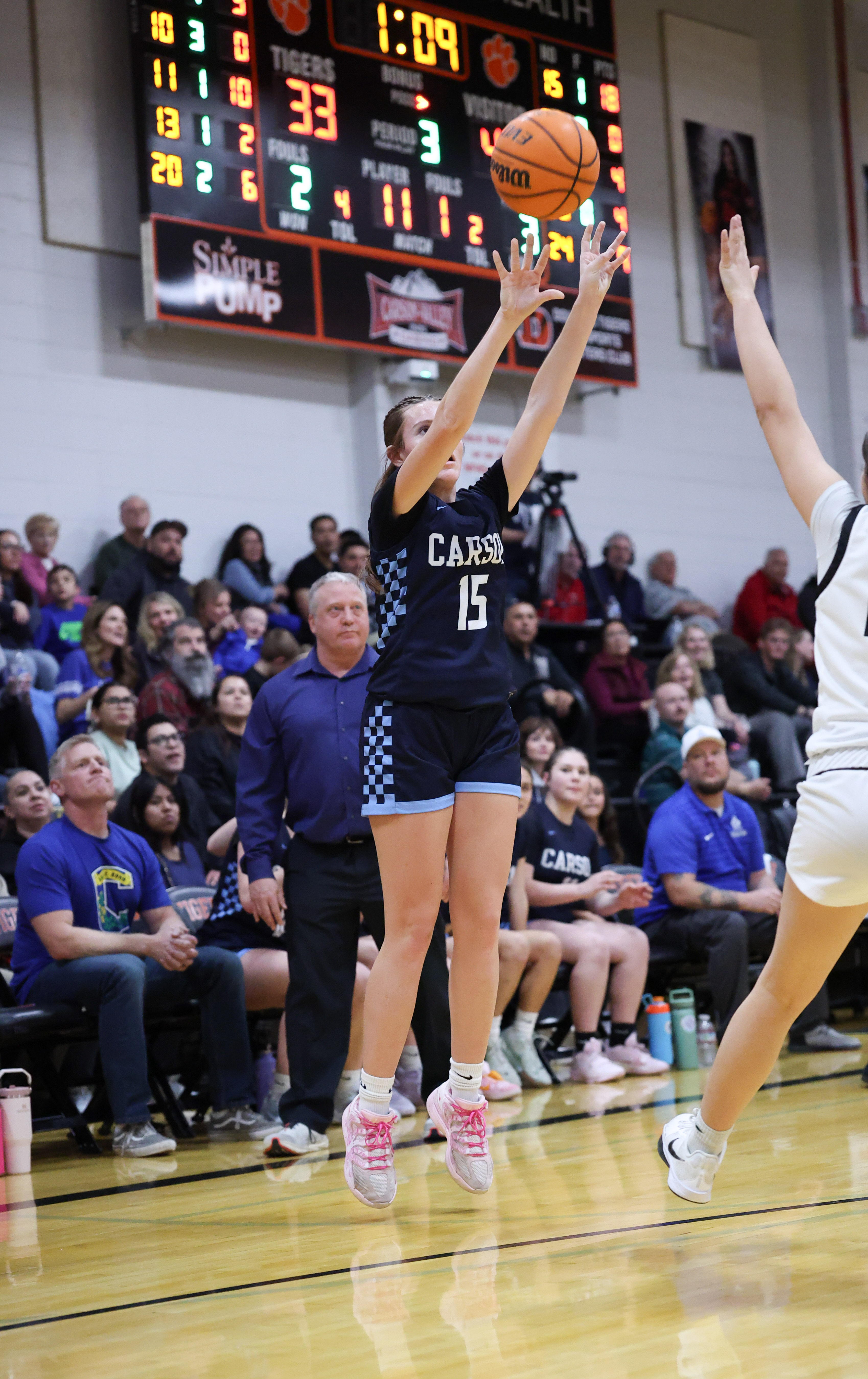 Tiger girls basketball escapes Carson in final seconds | Carson City’s ...
