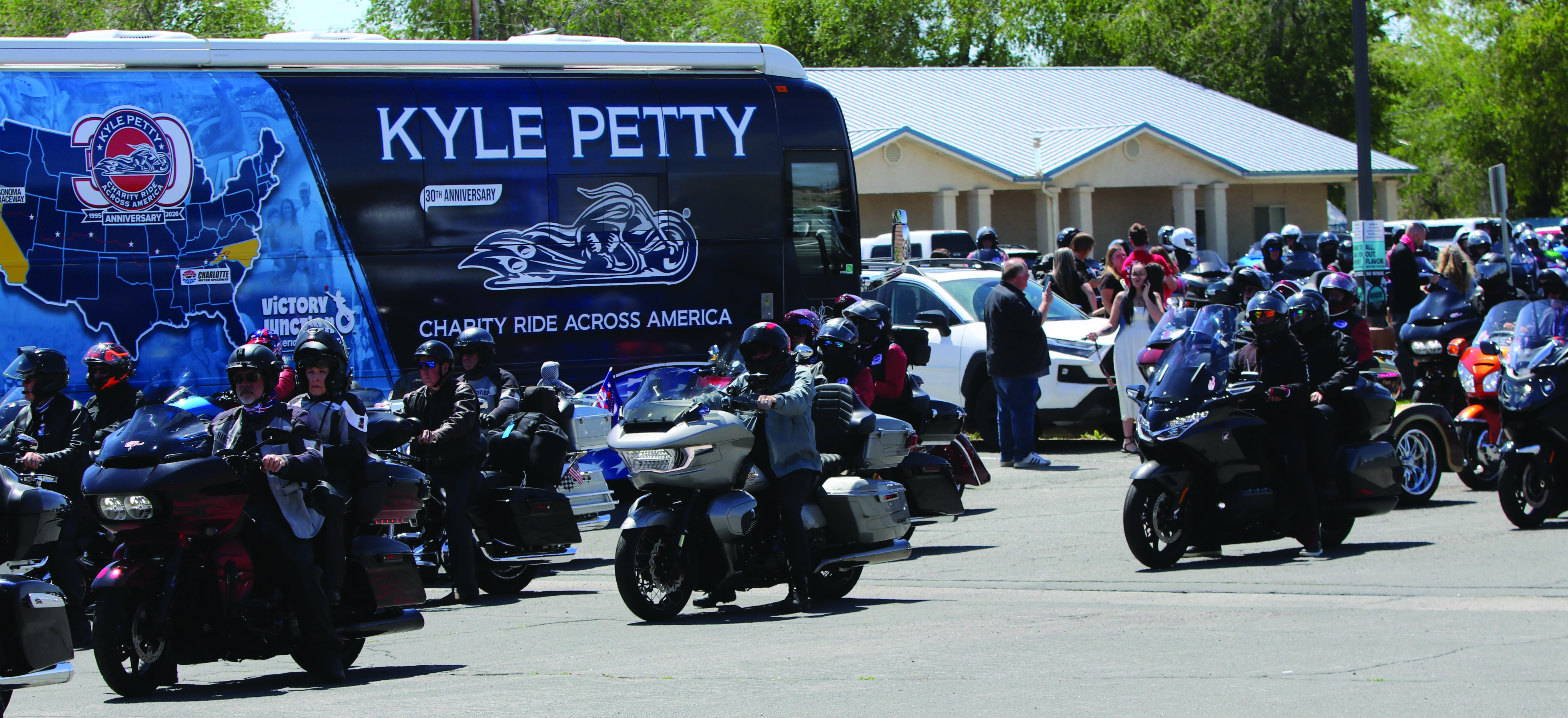 Victory in numbers: Kyle Petty Charity riders stop in Fallon | Carson ...