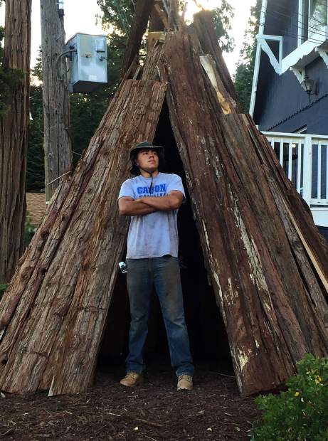Traditional Washoe structure rebuilt in Incline Village after being ...