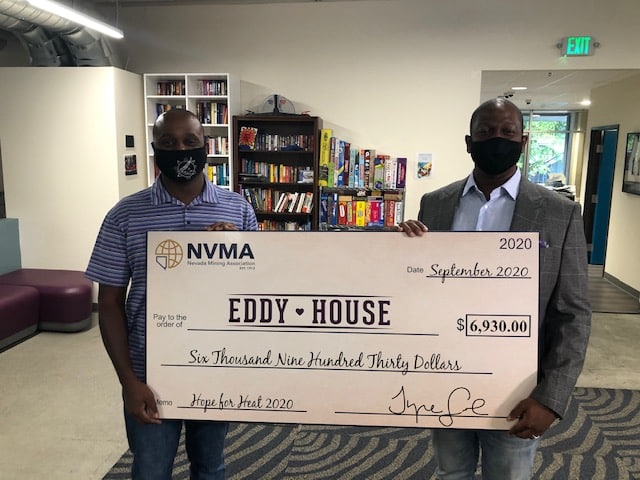Nevada Mining Association donates $7,000 to Reno's Eddy House | Serving ...